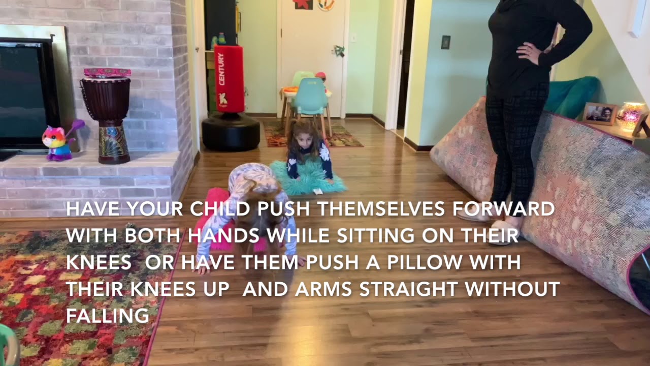 At Home OT Activity: Pillow Push Race - YouTube