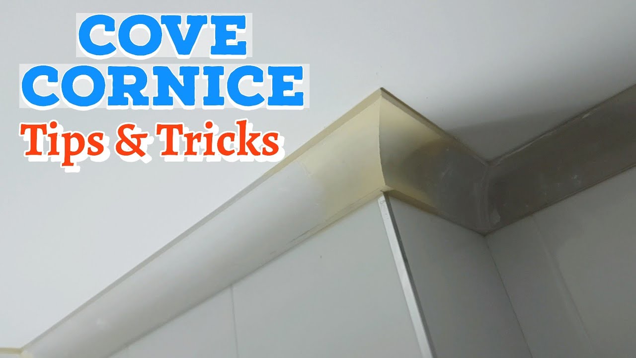 How to Install Gypsum Coving Plaster Cornice Like A Pro - YouTube