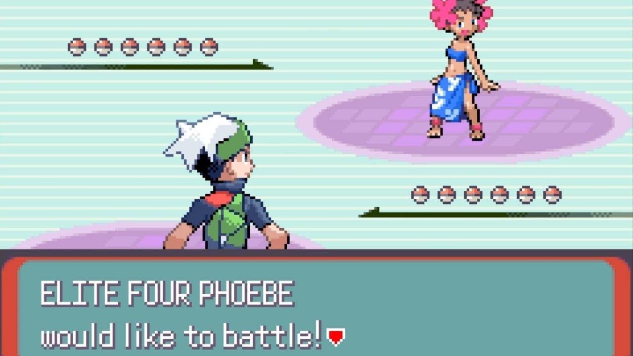 ELITE FOUR PHOEBE VS THE STRONGEST LINEUP IN POKEMON EMERALD HISTORY ...