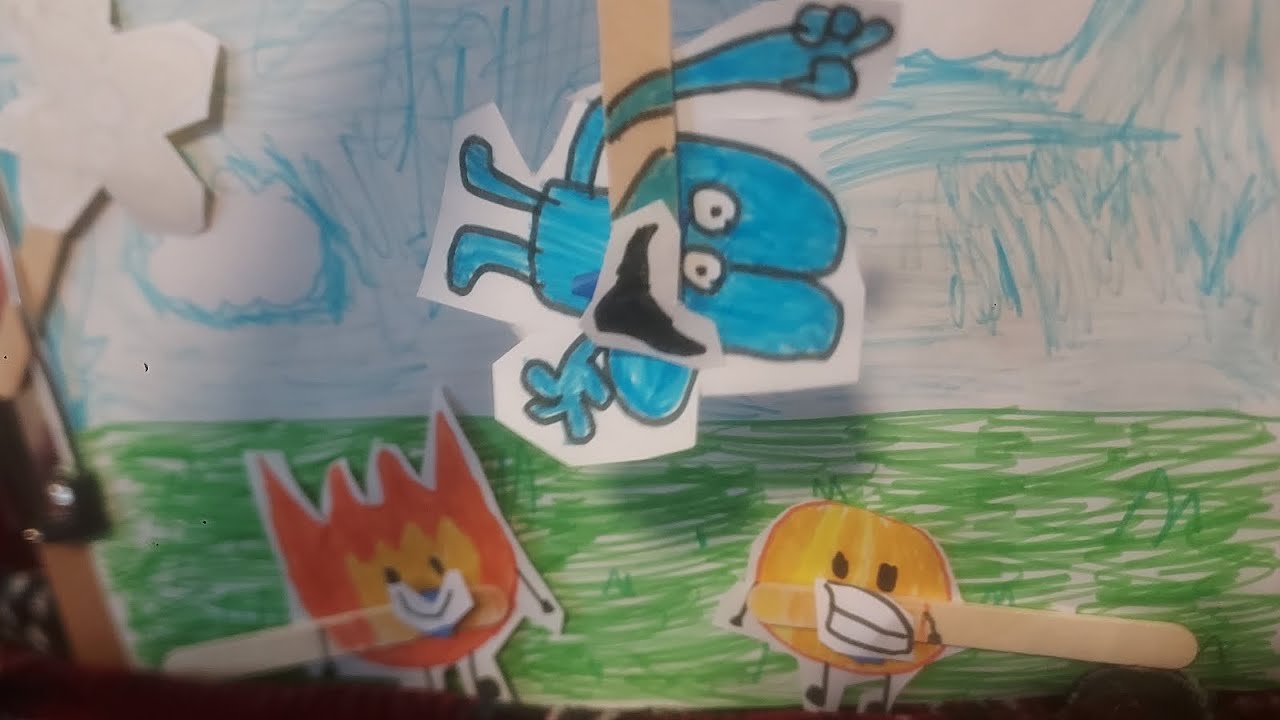paper bfdi/bfb the slap contest and find x - YouTube