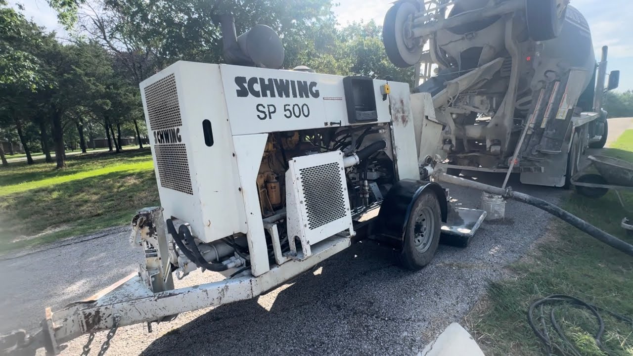 FOR SALE! 2013 Schwing SP500 concrete trailer pump! - YouTube