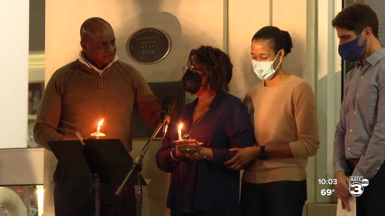 Fred Prejean Vigil in Lafayette - YouTube