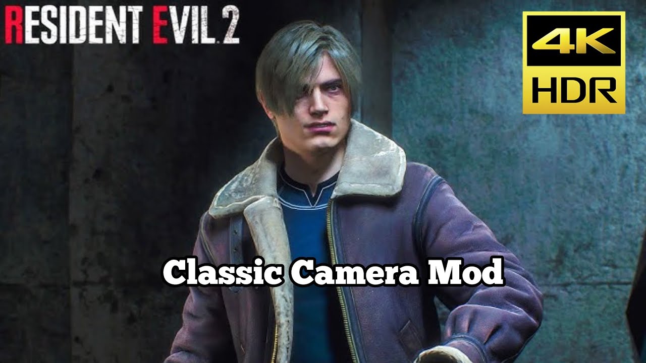 Resident Evil 2 Remake Classic Camera Mod (RE4 Remake Leon Jacket) Part ...