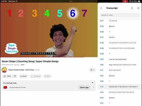 Seven Steps | Counting Song | Super Simple Songs - YouTube