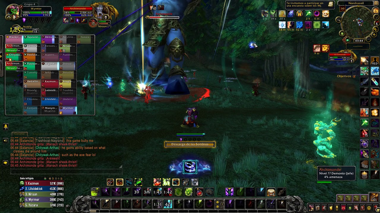 WoW BfA | 👥🎉Raid 15th Anniversary - Archimonde @ Mount Hyjal - YouTube