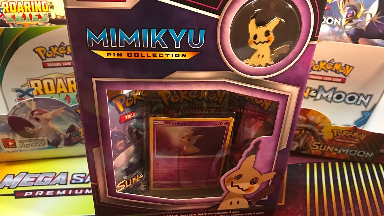 Opening the Mimikyu Pin Collection Box! - YouTube