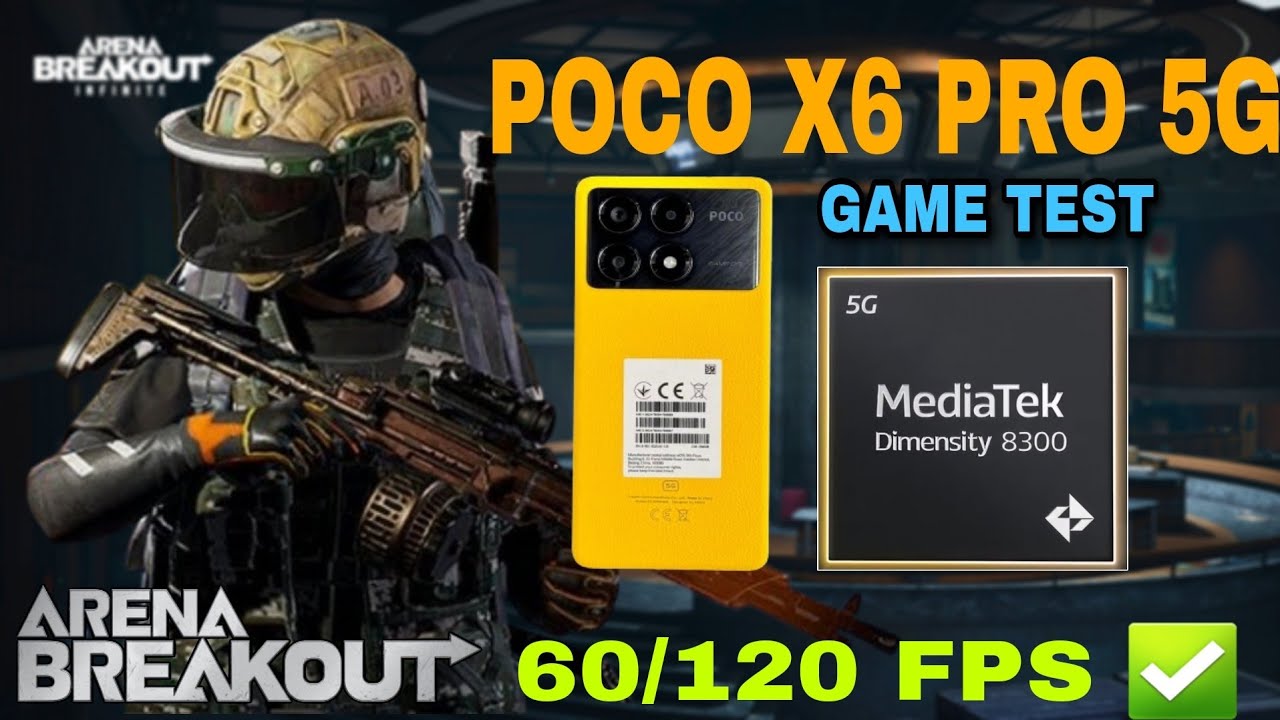 POCO X6 PRO ARENA BREAKOUT 120/60 FPS TEST GAMING Settings - YouTube