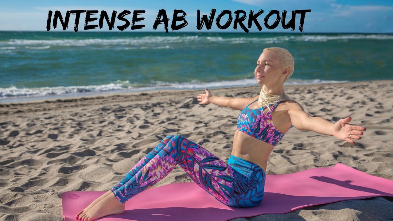 INTENSE AB WORKOUT (SOUTH BEACH, MIAMI) ☀ HOW TO GET A SIX PACK - YouTube