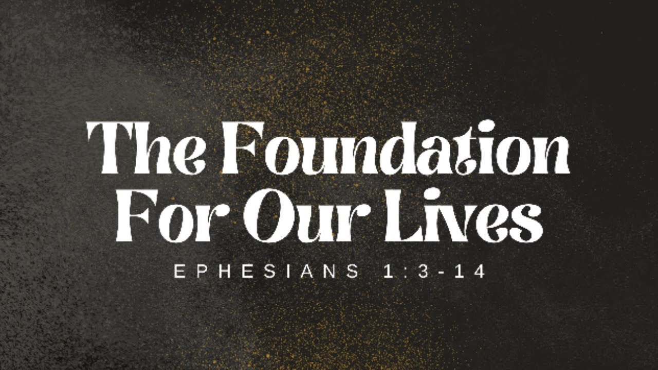 Sermon January 28, 2024 "The Foundation For Our Lives" - YouTube