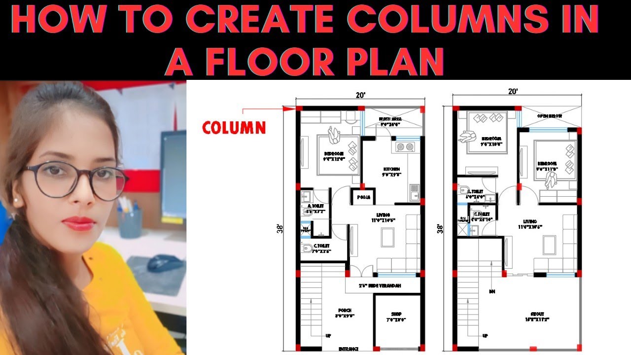 "How to Create Columns in a Floor Plan: Step-by-Step Guide! 🏗️" - YouTube