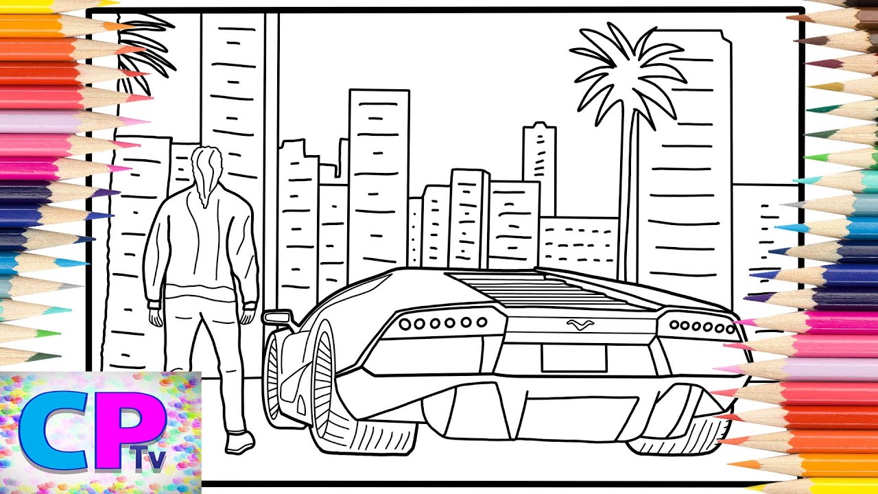 GTA VI Coloring Pages/View of the City in GTA VI/Jim Yosef - Arrow/Jim ...
