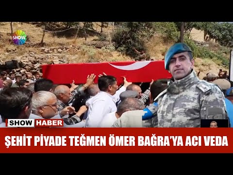 Şehit Piyade Teğmen Ömer Bağra'ya acı veda