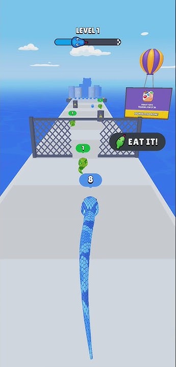 Fun Snake Race Game - #shorts #snakerun #snakegame #ytshorts - YouTube
