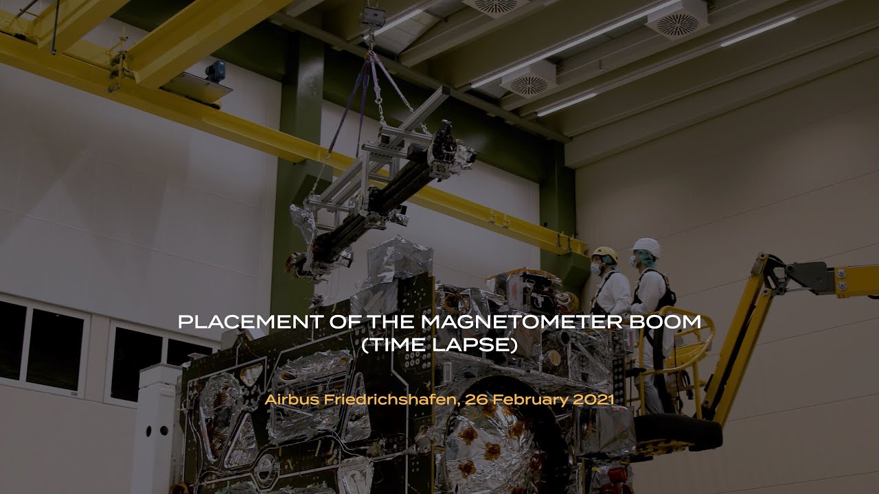 Placement of the Magnetometer Boom (time-lapse) - YouTube