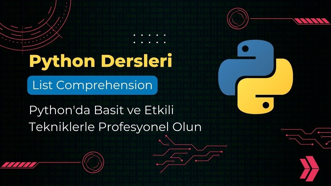 Python Dersleri List Comprehension Youtube