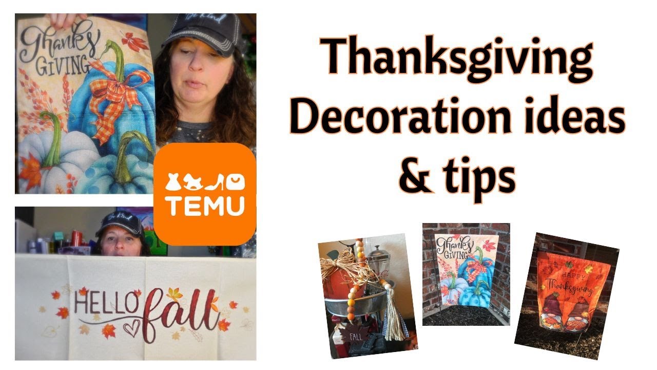 Thanksgiving decoration ideas & tips; Fall outdoor decor #temu # ...