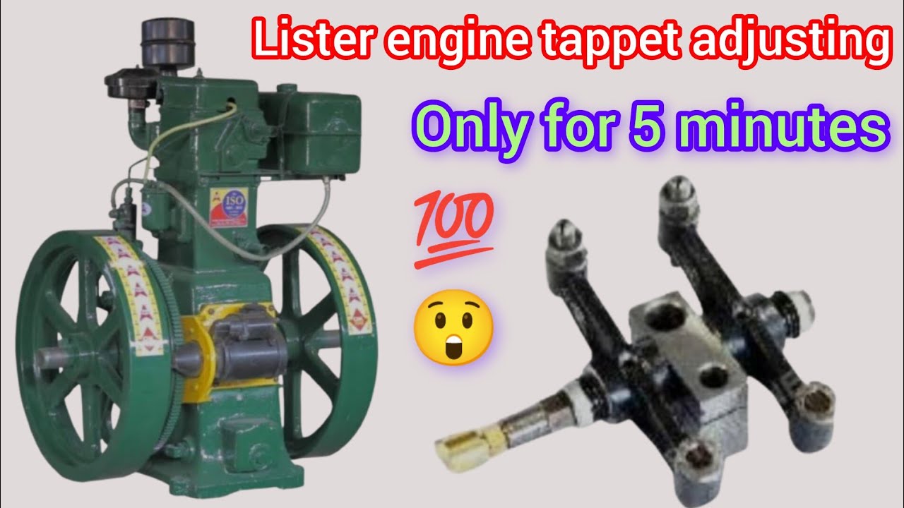 tappet adjustment./how to Lister diesel engine tappet clearance setting ...