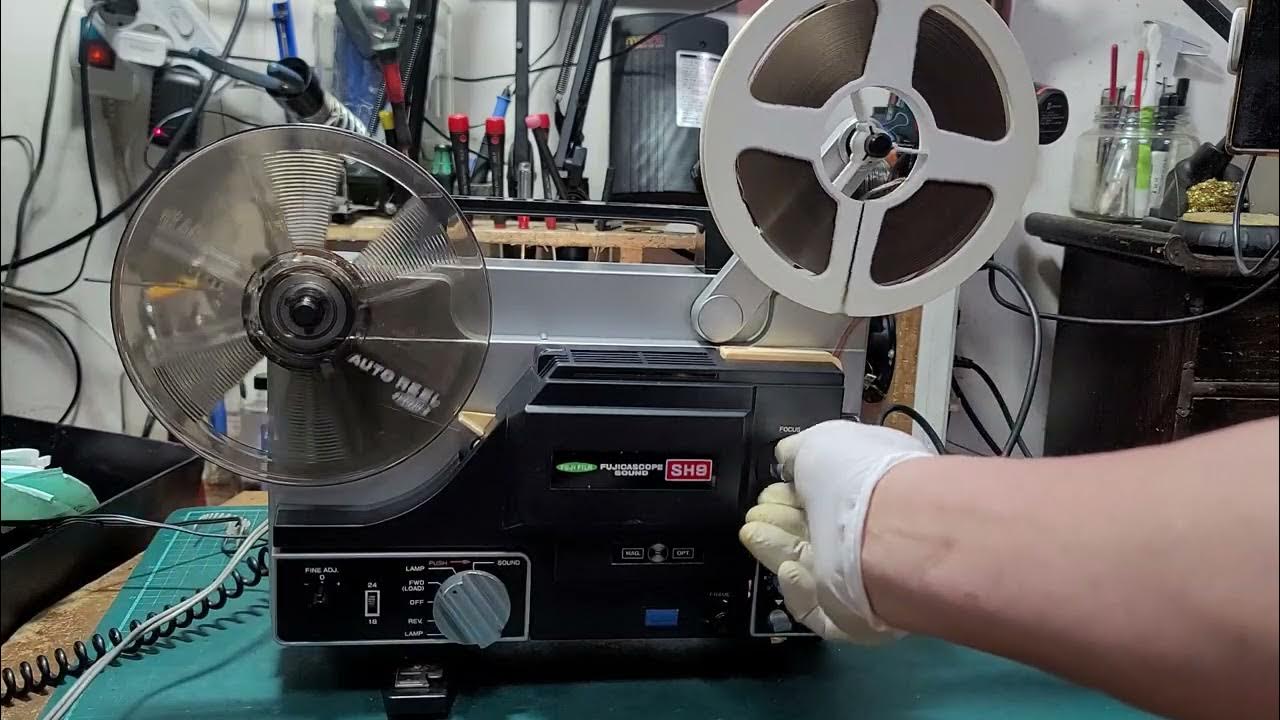 FUJICASCOPE SH9 8mm영사기 사운드 수리 복구 튜닝하는 Hello Kor Typewriter - YouTube