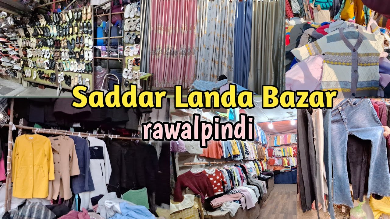 Saddar Rawalpindi Landa Bazar|| pardoon ki variety~ kids, Sweaters sirf 200 rupees me - YouTube