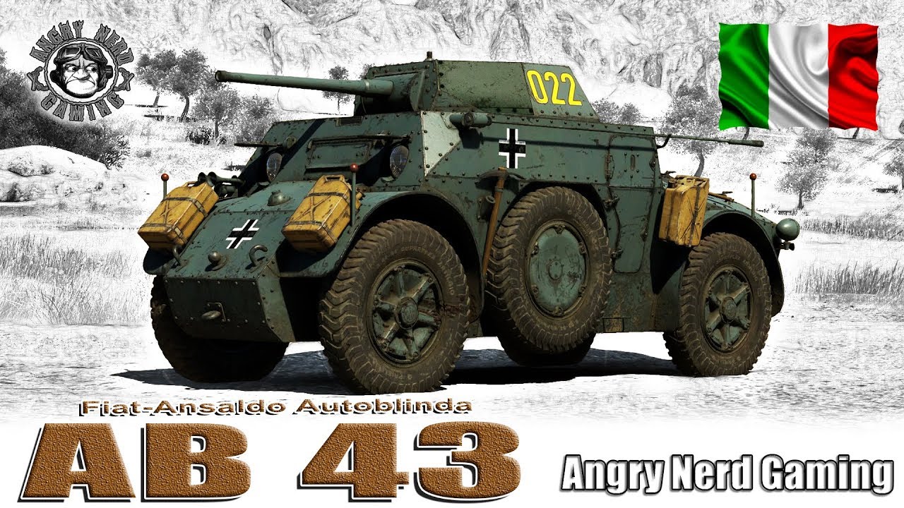 War Thunder: Autoblinda 43 (AB43), Italian, Tier-2, Armored Car - YouTube