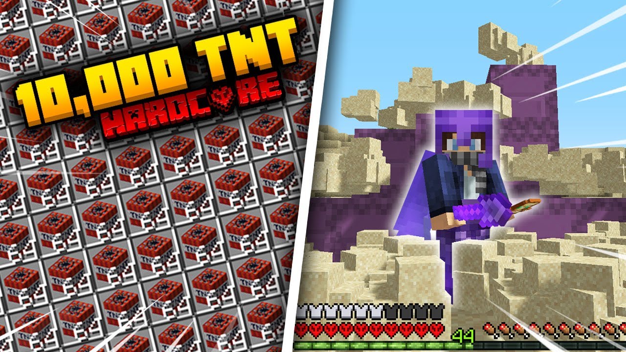 Getting 10,000 TNT in Minecraft Hardcore... (#14) - YouTube
