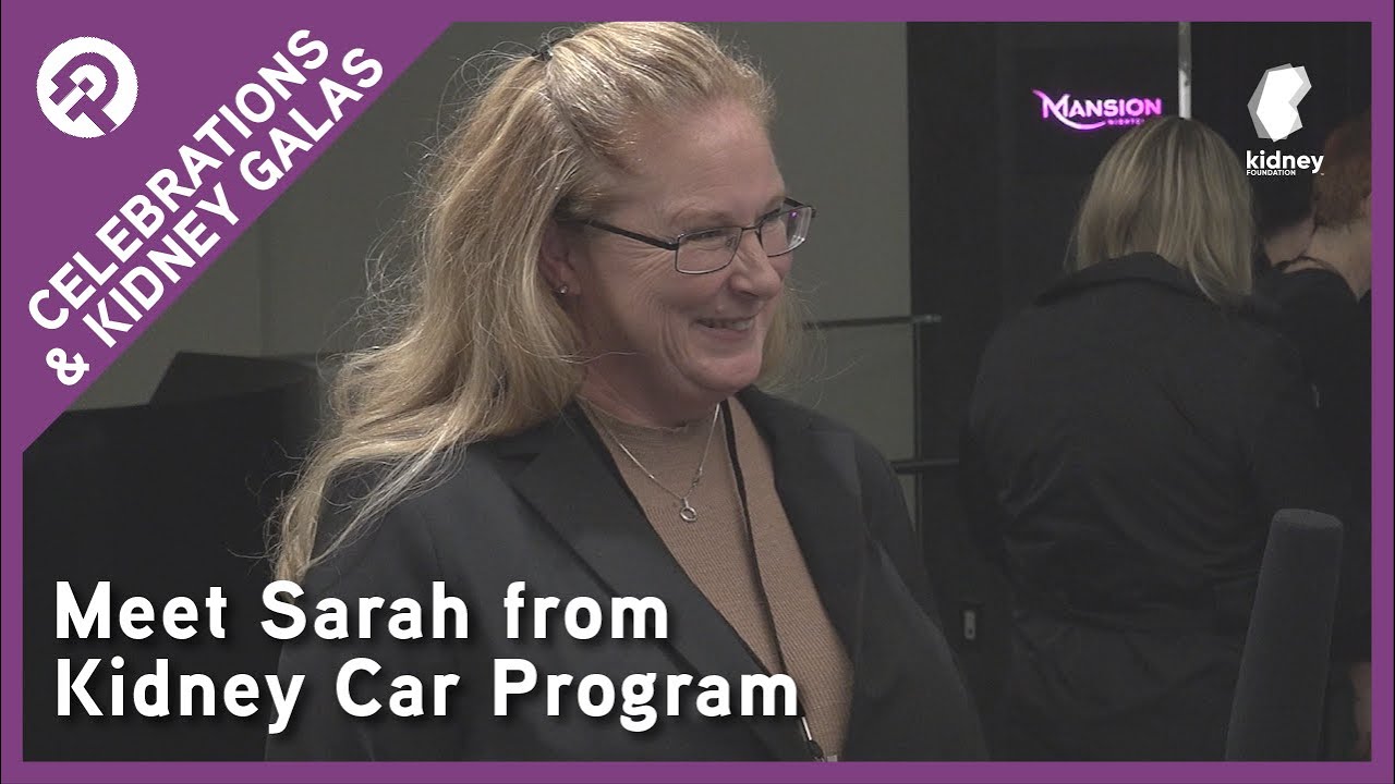 Sarah from the Kidney Car Program in BC stops by the Welcome carpet at ...