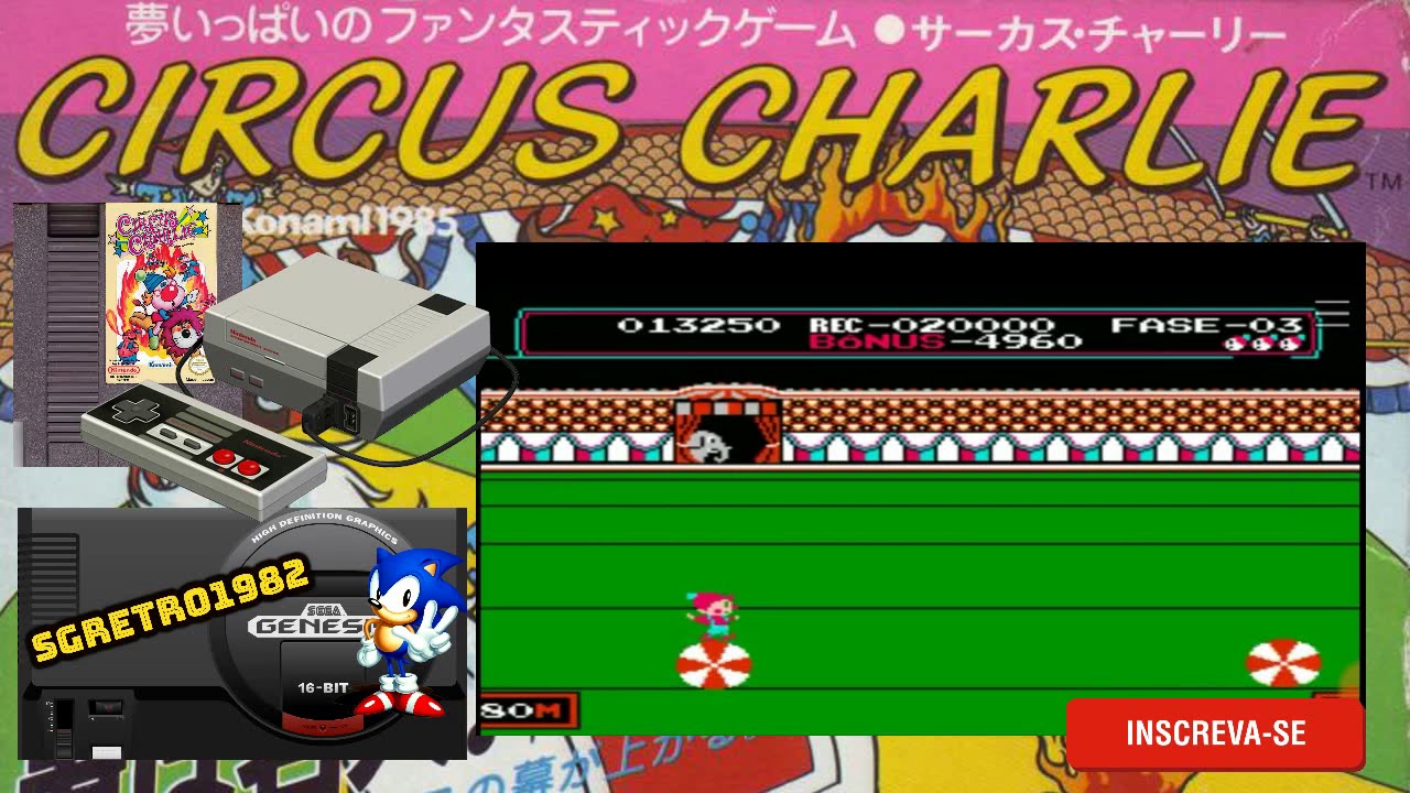 Circus Charlie para Nintendo Famicom (NES) por Daniel Scopel - YouTube