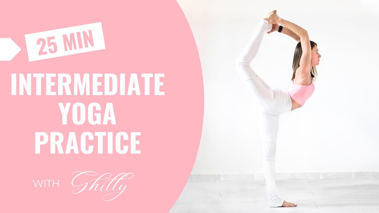 Intermediate Yoga Class - 25 mins - YouTube