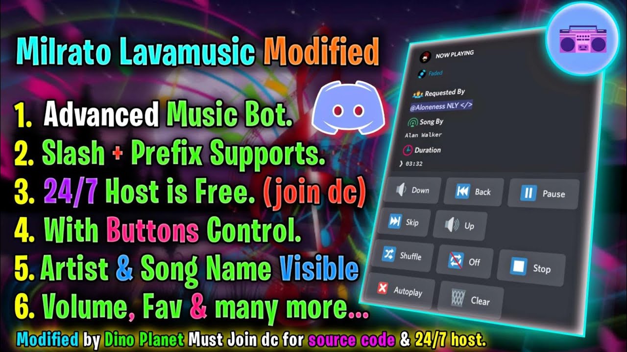 How to make the Best Music Bot In the Entire World| Fully Modified | 24 ...
