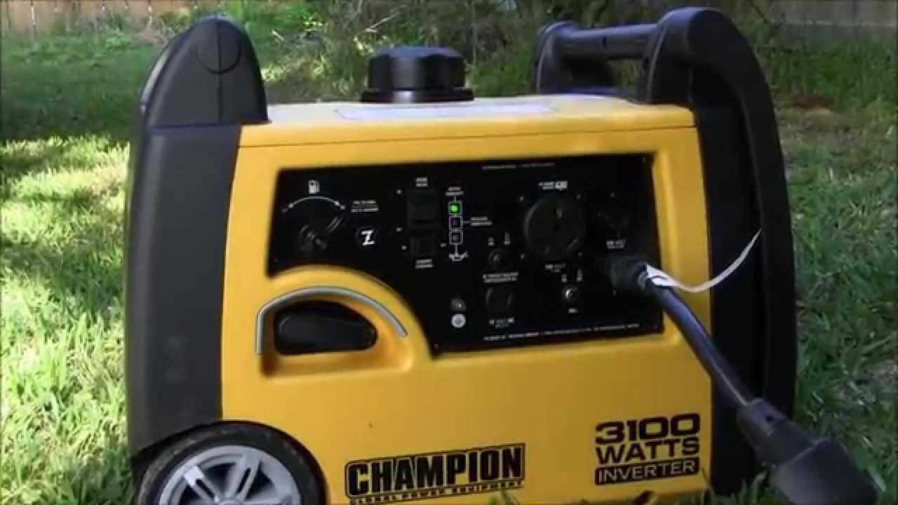 Champion 3100W Generator First Run - YouTube