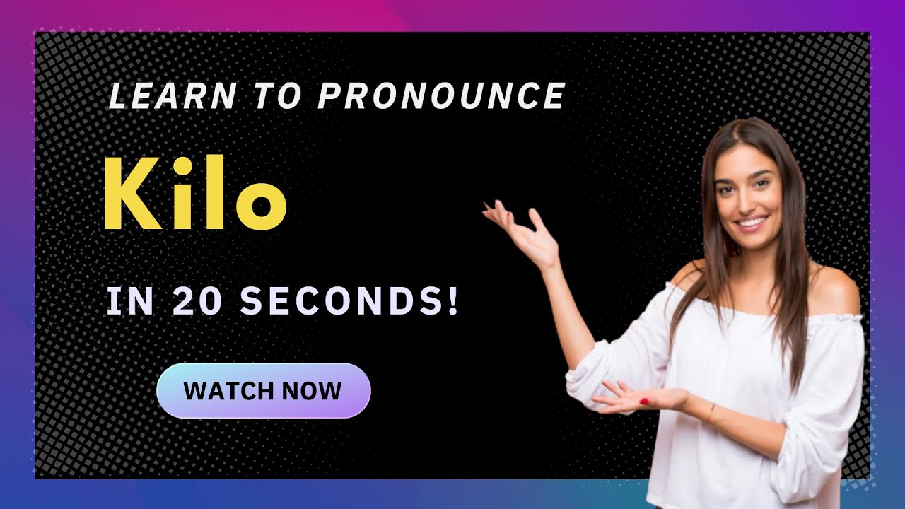 How to Pronounce Kilo (Australia/Australian Pronunciation) with Audio ...