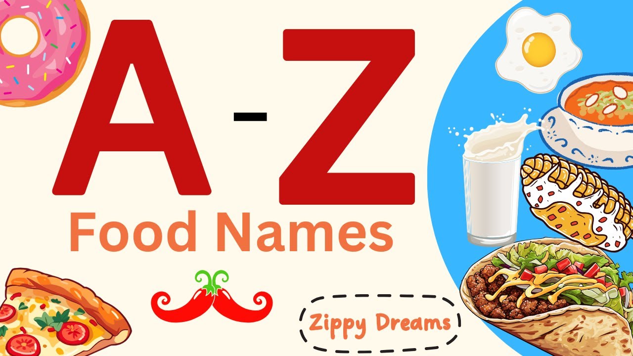A to Z Food Adventure |ABCD| ABCD learning| kids learning |Zippy Dreams ...