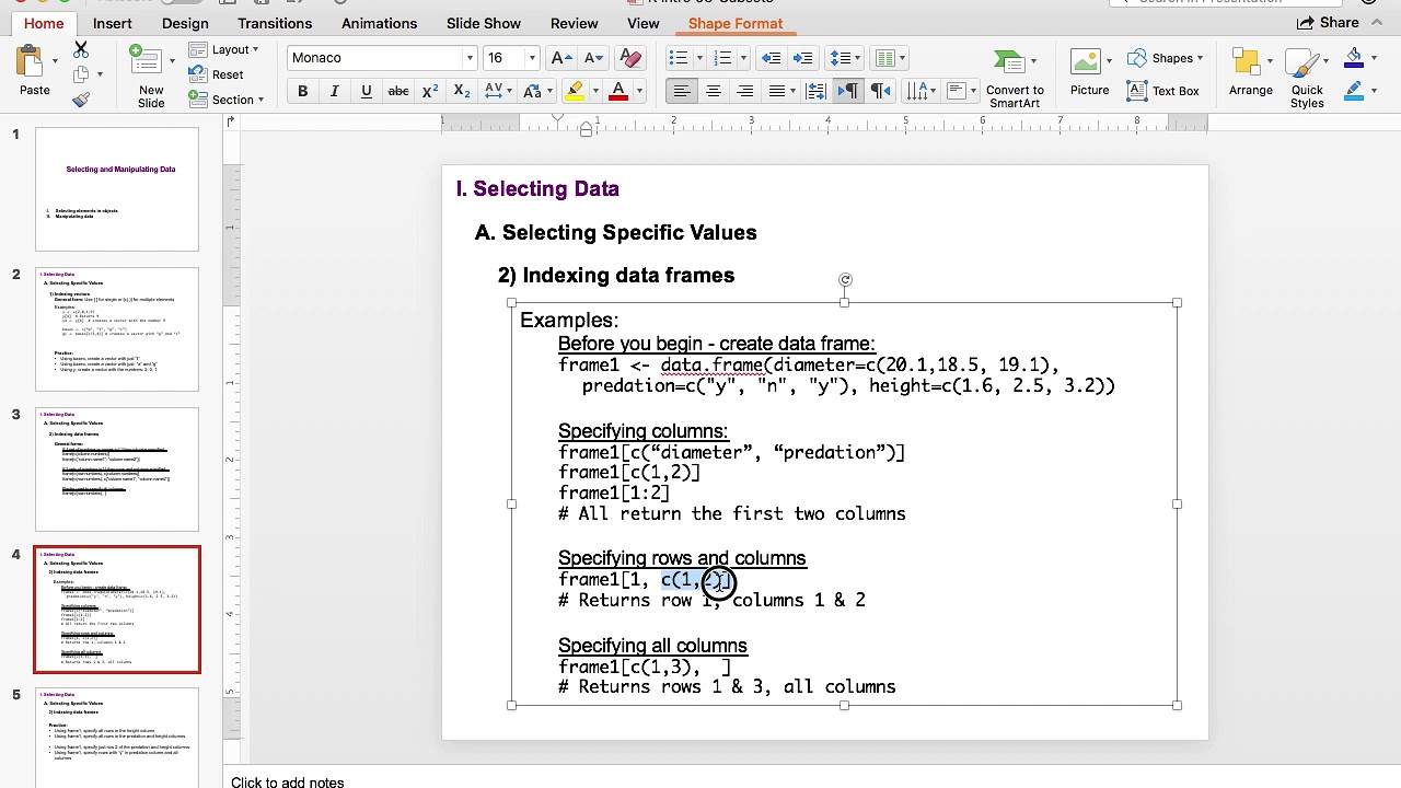 Tutorial 06 Selecting data - YouTube