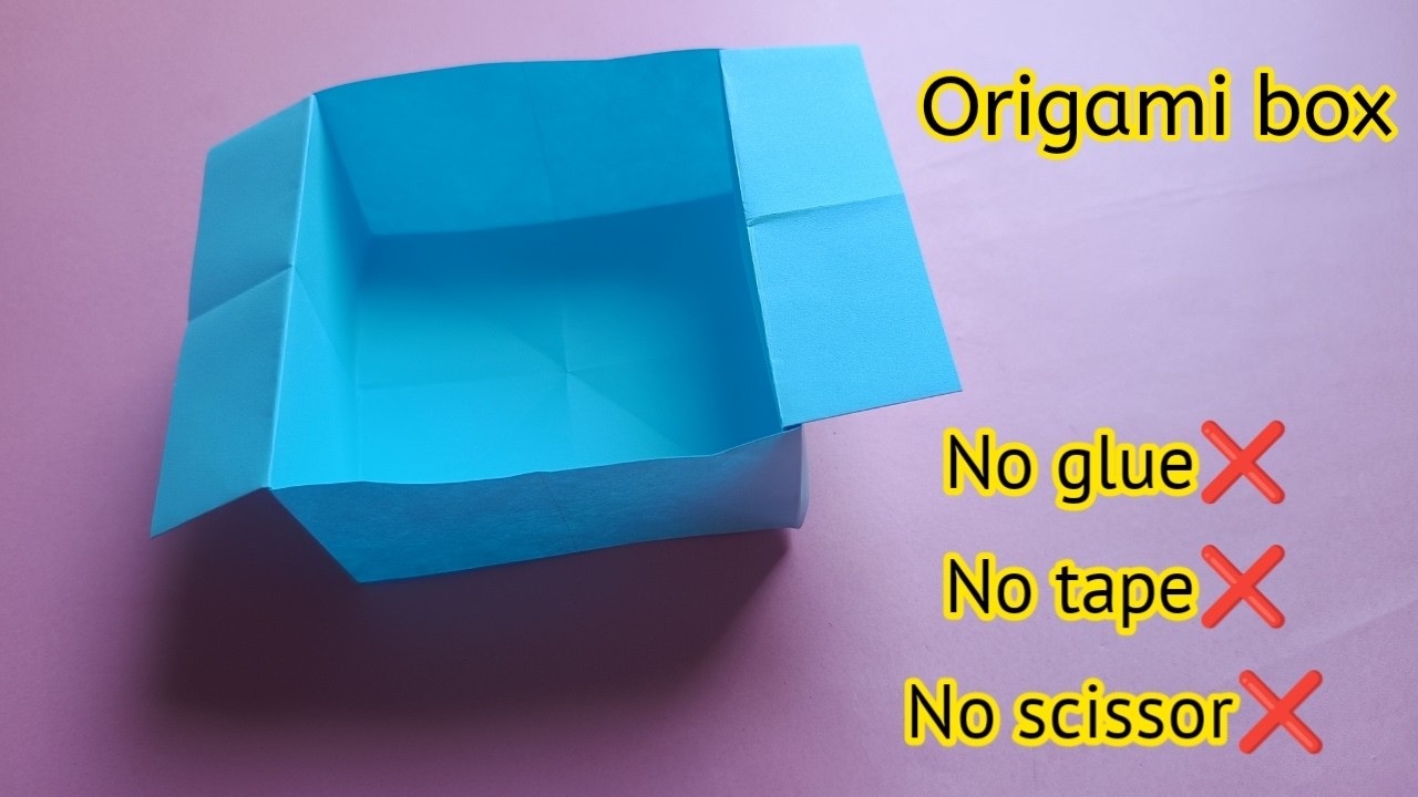 Origami storage box|DIY paper box|Easy origami paper box|How to make ...