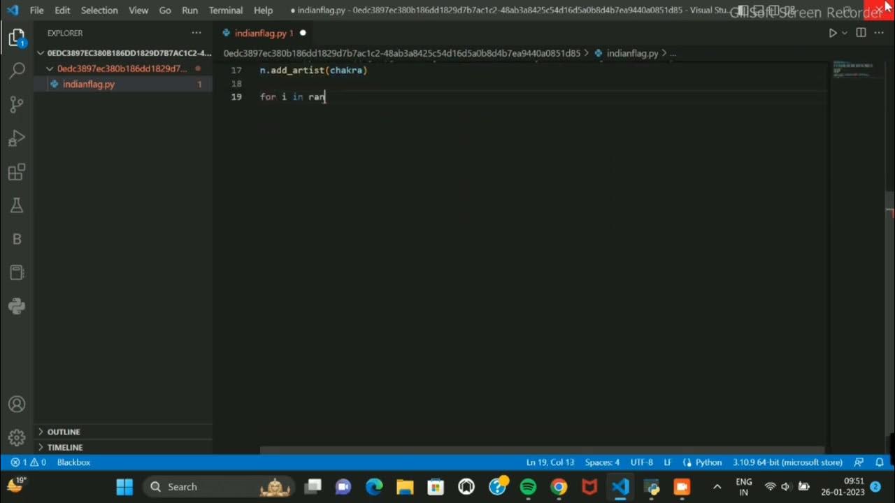 Draw Tiranga(Indian Flag) Using Python. Happy Republic Day. - YouTube