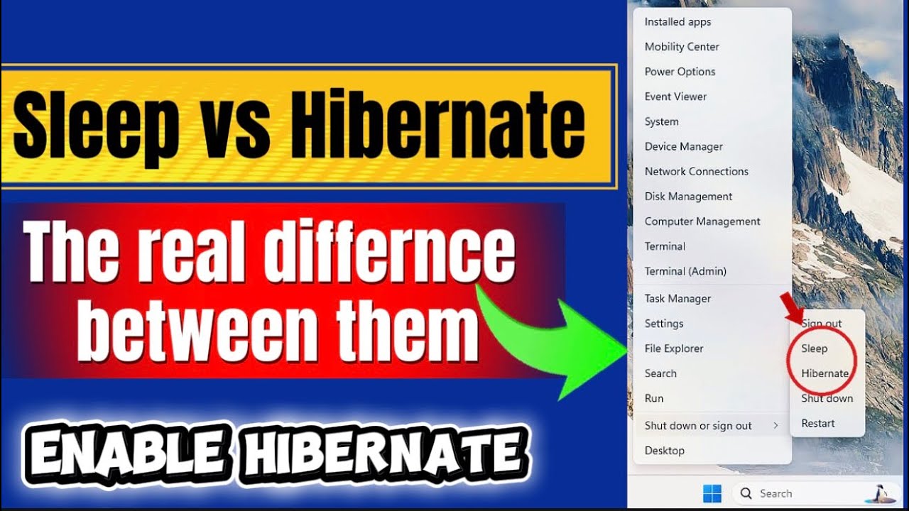 Sleep vs Hibernate – What’s the Difference? (Windows 10/11) - YouTube