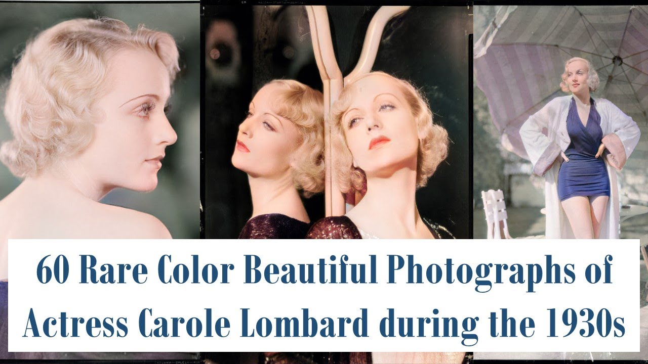 60 Rare Color Beautiful Photographs of Actress Carole Lombard during ...