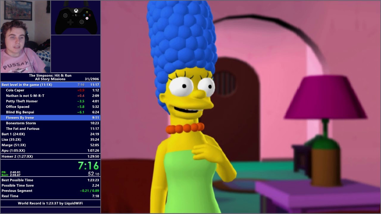 The Simpsons Hit & Run: Homer 1 11:03 IL Timing (150 FPS) - YouTube