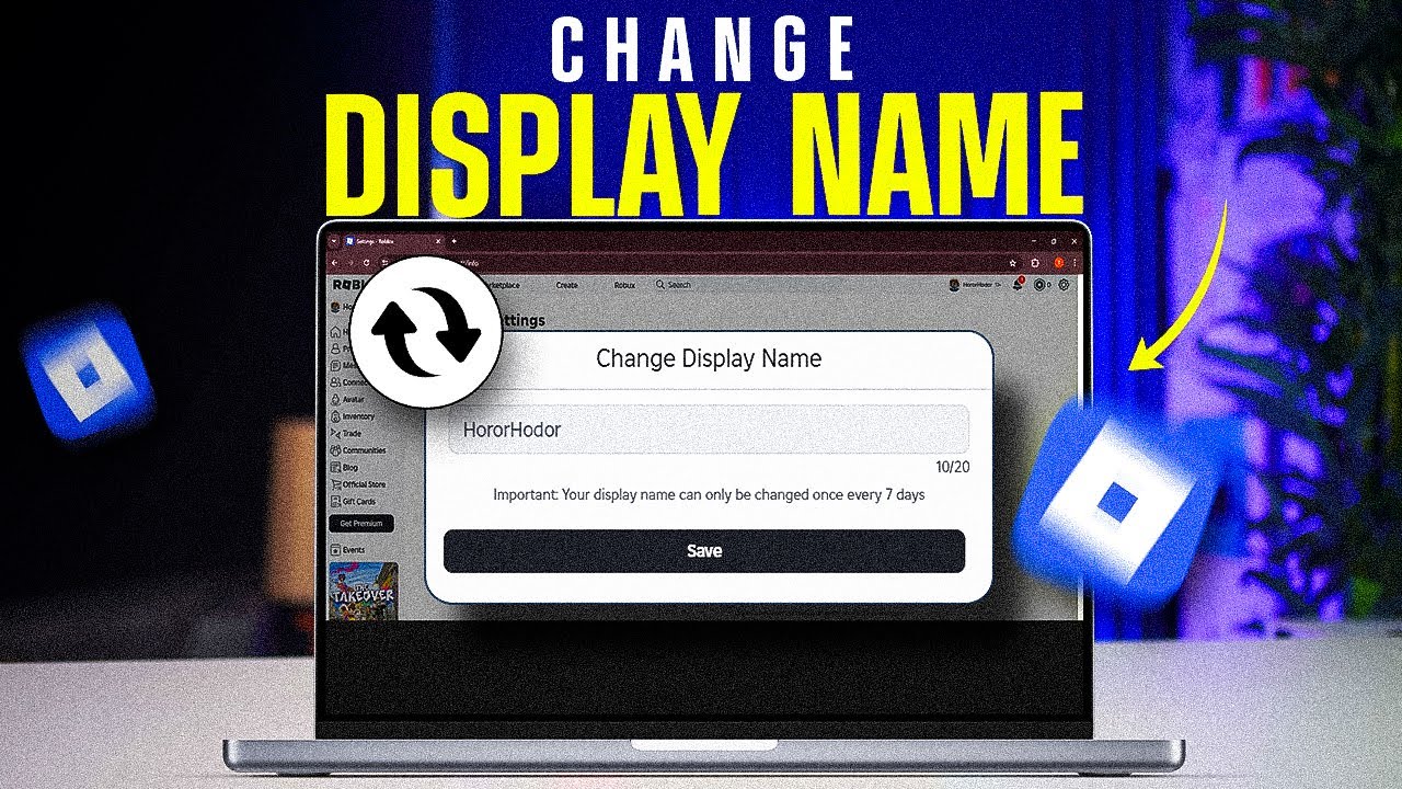How to Update Display Name on Roblox (PC Version) - YouTube