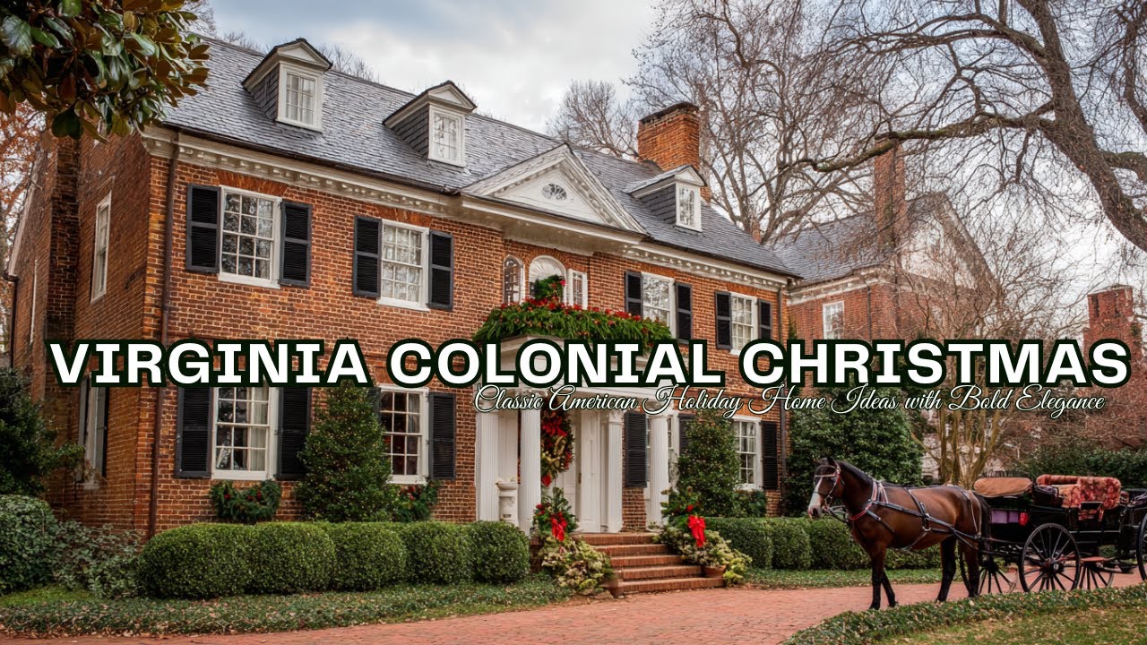 🎄Virginia Colonial Christmas Home Tour | Classic American Holiday Home ...