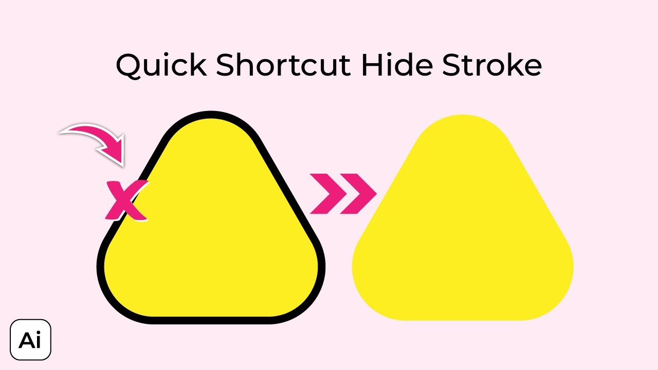 Shortcut Hide Stroke, Quick and Effective - Adobe Illustrator Tutorials ...