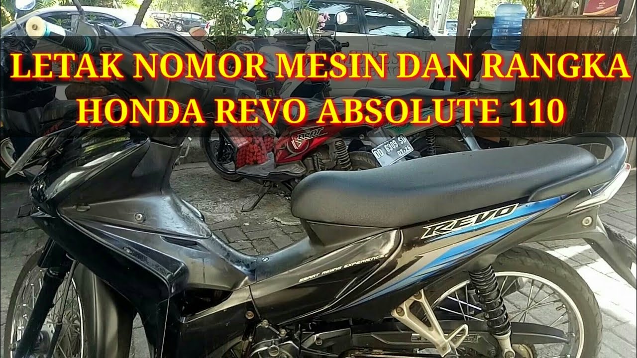 LETAK NOMOR MESIN REVO ABSOLUTE - YouTube