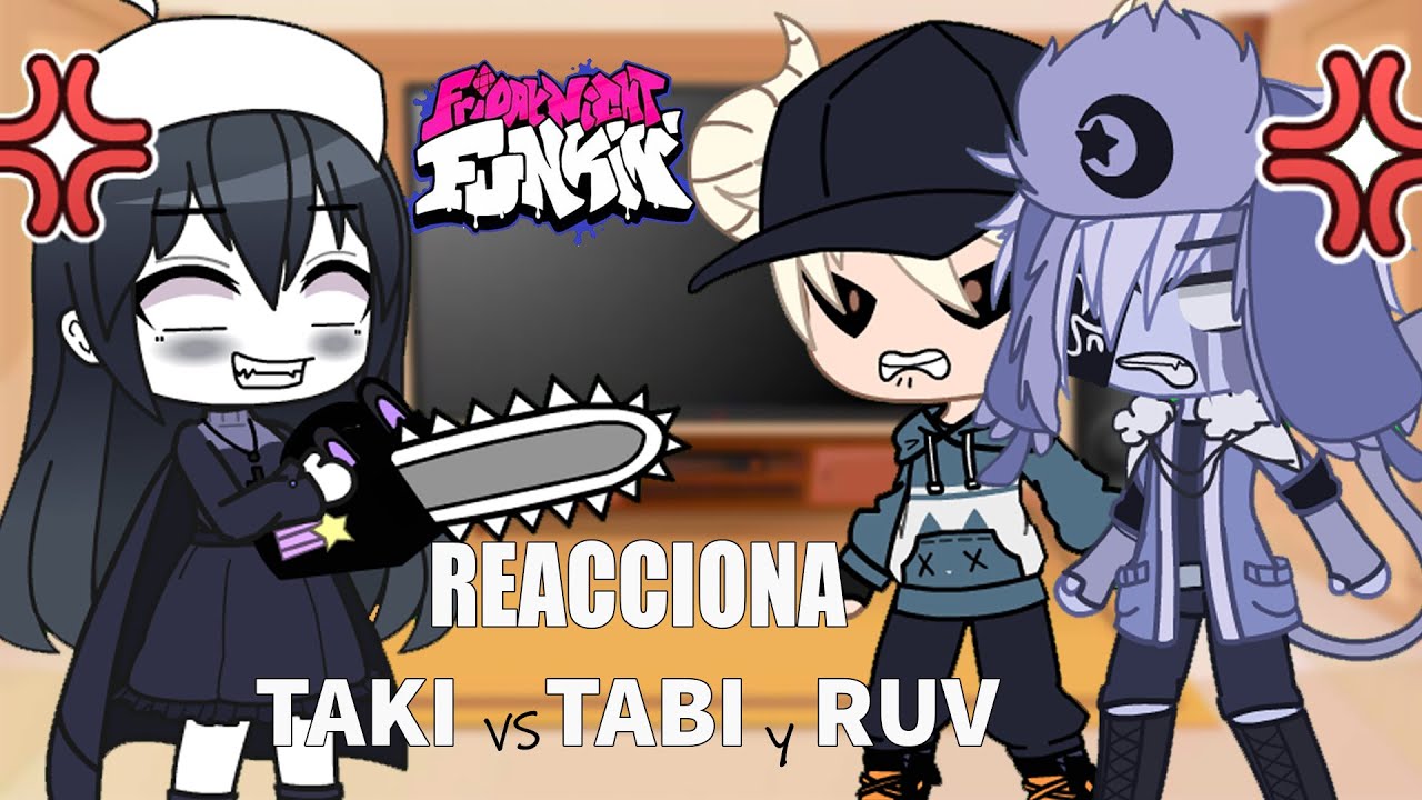 FNF Reacciona a Taki Vs Ruv y Tabi Mod - Gacha - YouTube
