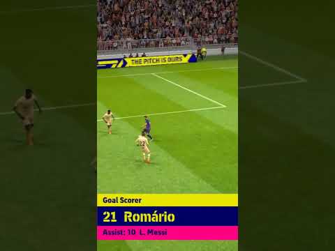 Messi×Brasilian legend Romario beast mode#esportsshorts #efootball2023 ...