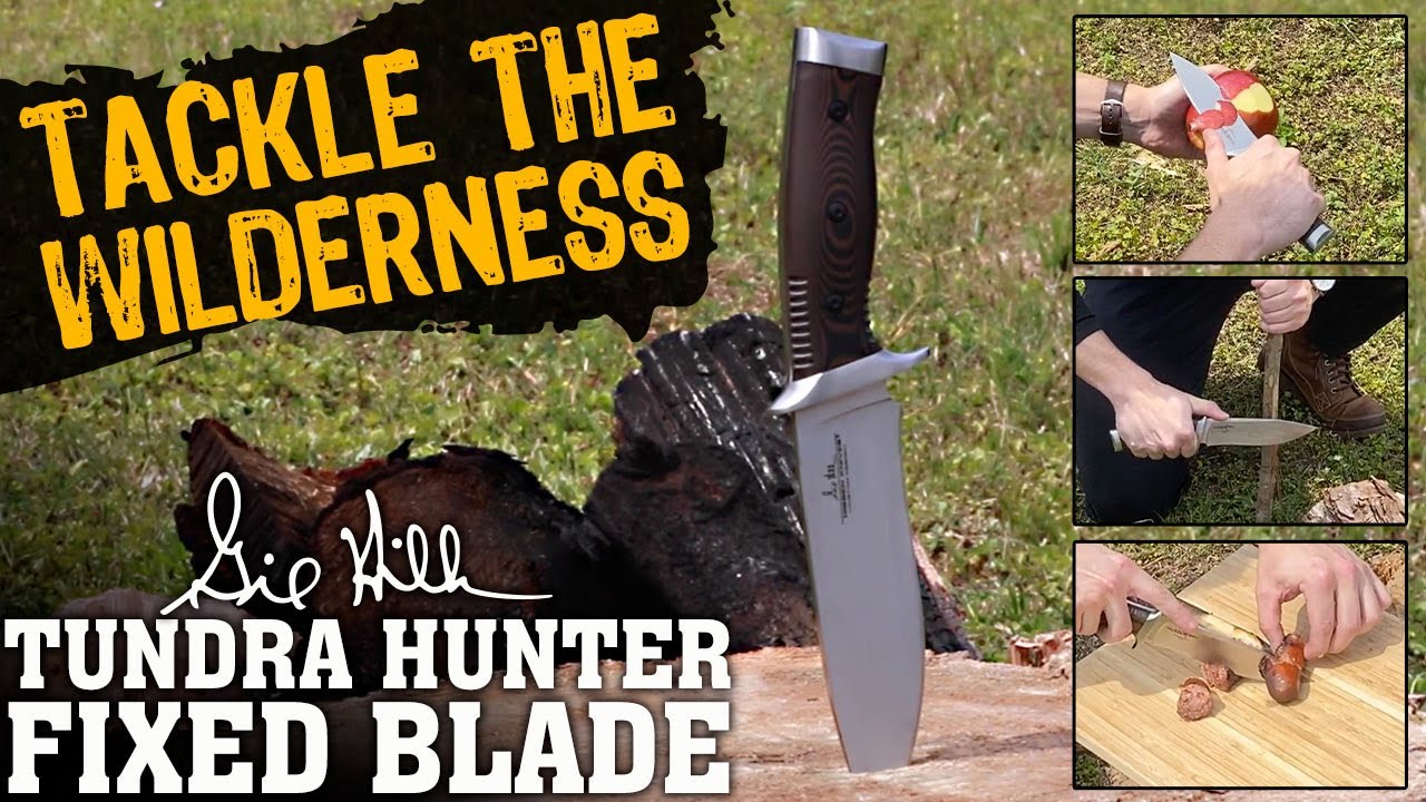 Tackle The Wilderness - Hibben Tundra Hunter Fixed Blade Knife - YouTube
