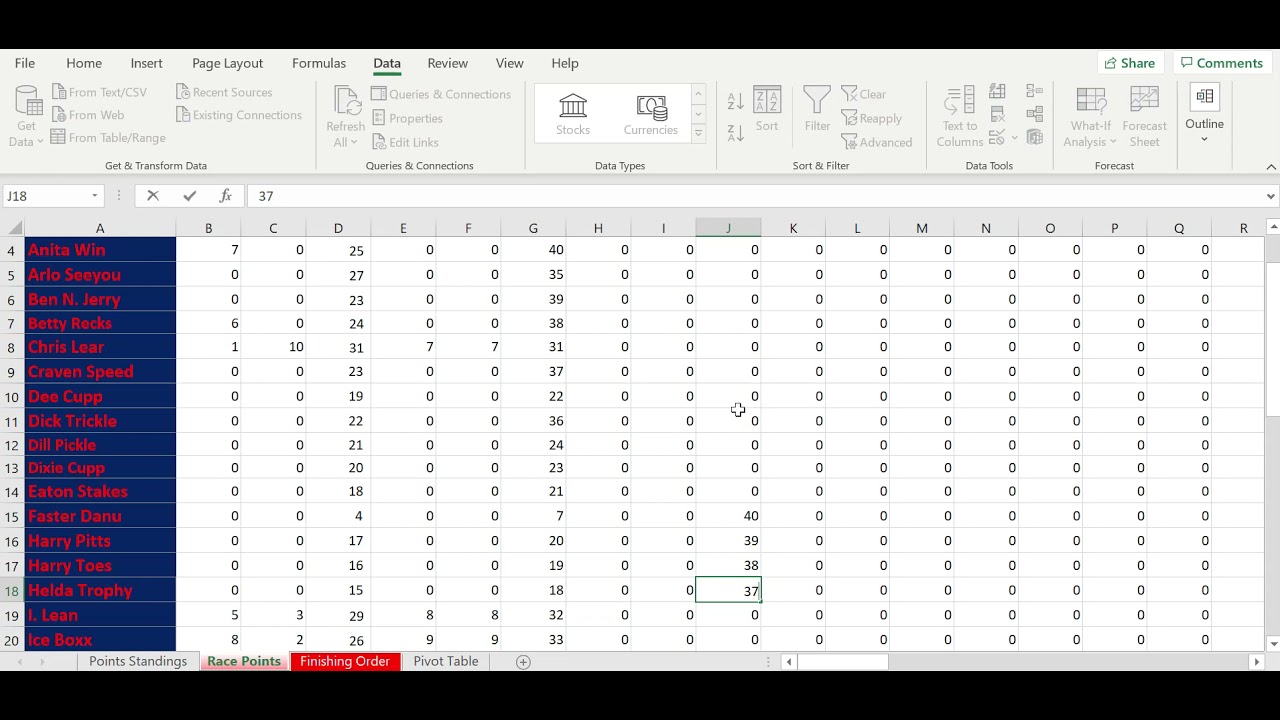 How to calculate and update League points in a simple and easy way ...