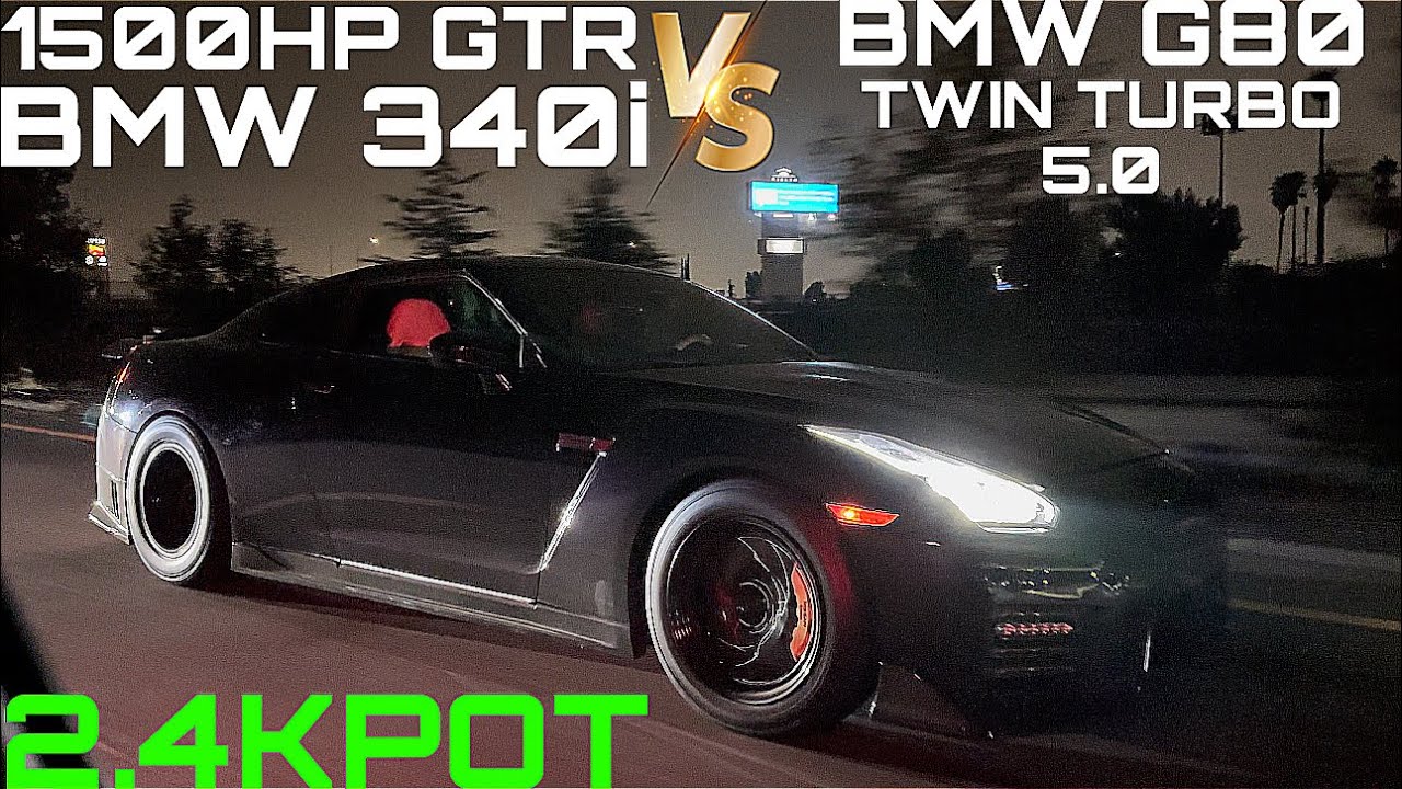 BMW 340i VS TWIN TURBO 5.0 2.4KPOT GTR VS BMW G80 #mexico #racing # ...