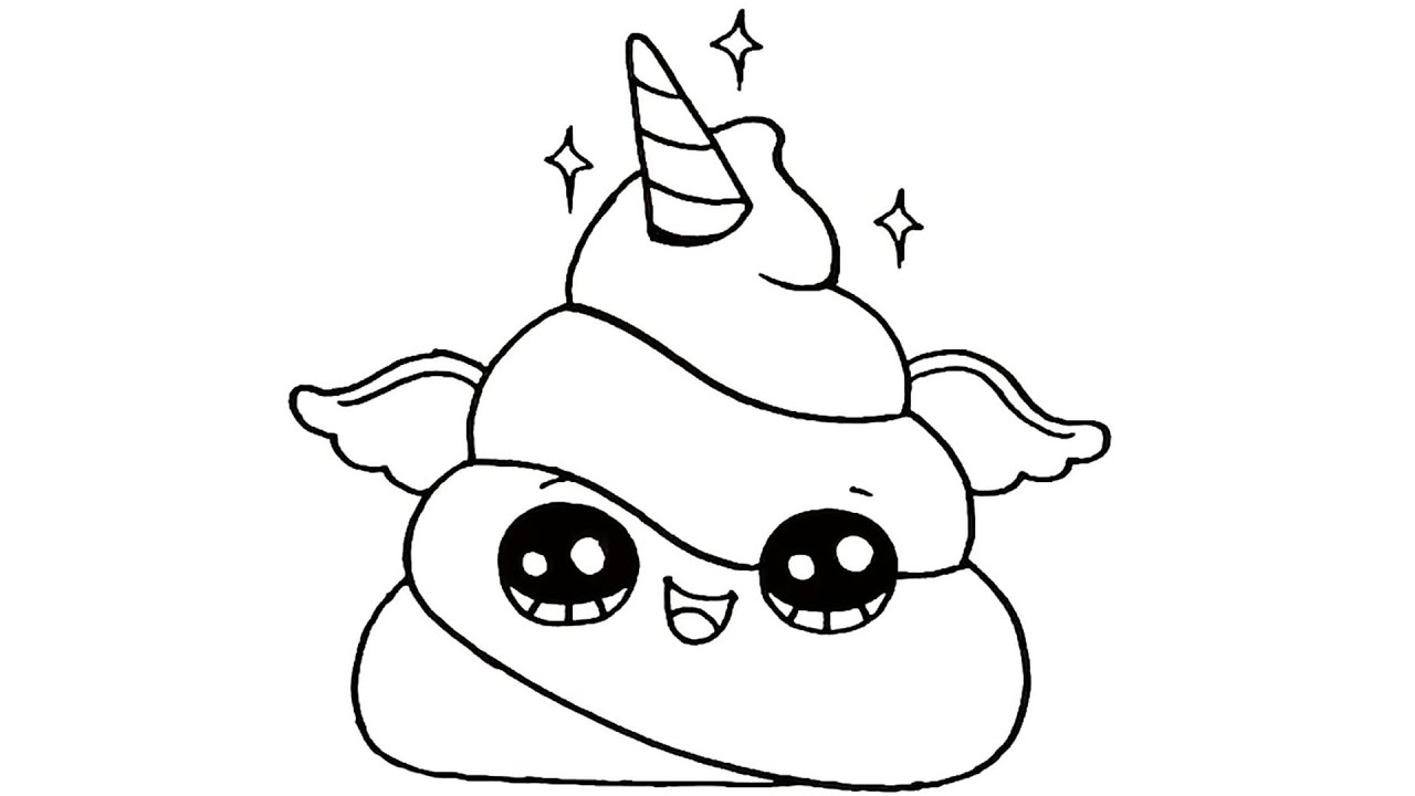 HOW TO DRAW A CUTE POOP AND QUICKLY LEARN HOW TO DRAW - YouTube