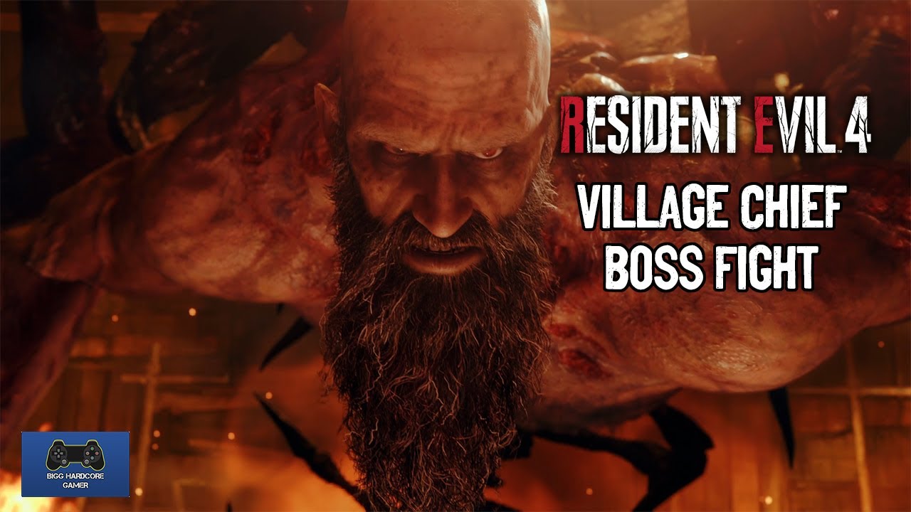 Resident Evil 4 - Village Chief Boss Fight - Defeat Mendez - Hardcore ...