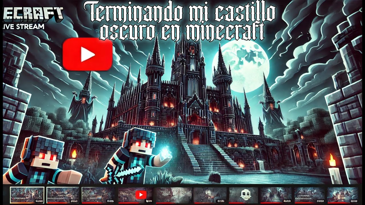 🔴 EN VIVO: ¡Terminando mi CASTILLO OSCURO ! 🏰⚫️ ¡Construcción ÉPICA y Misteriosa!#minecraft ...